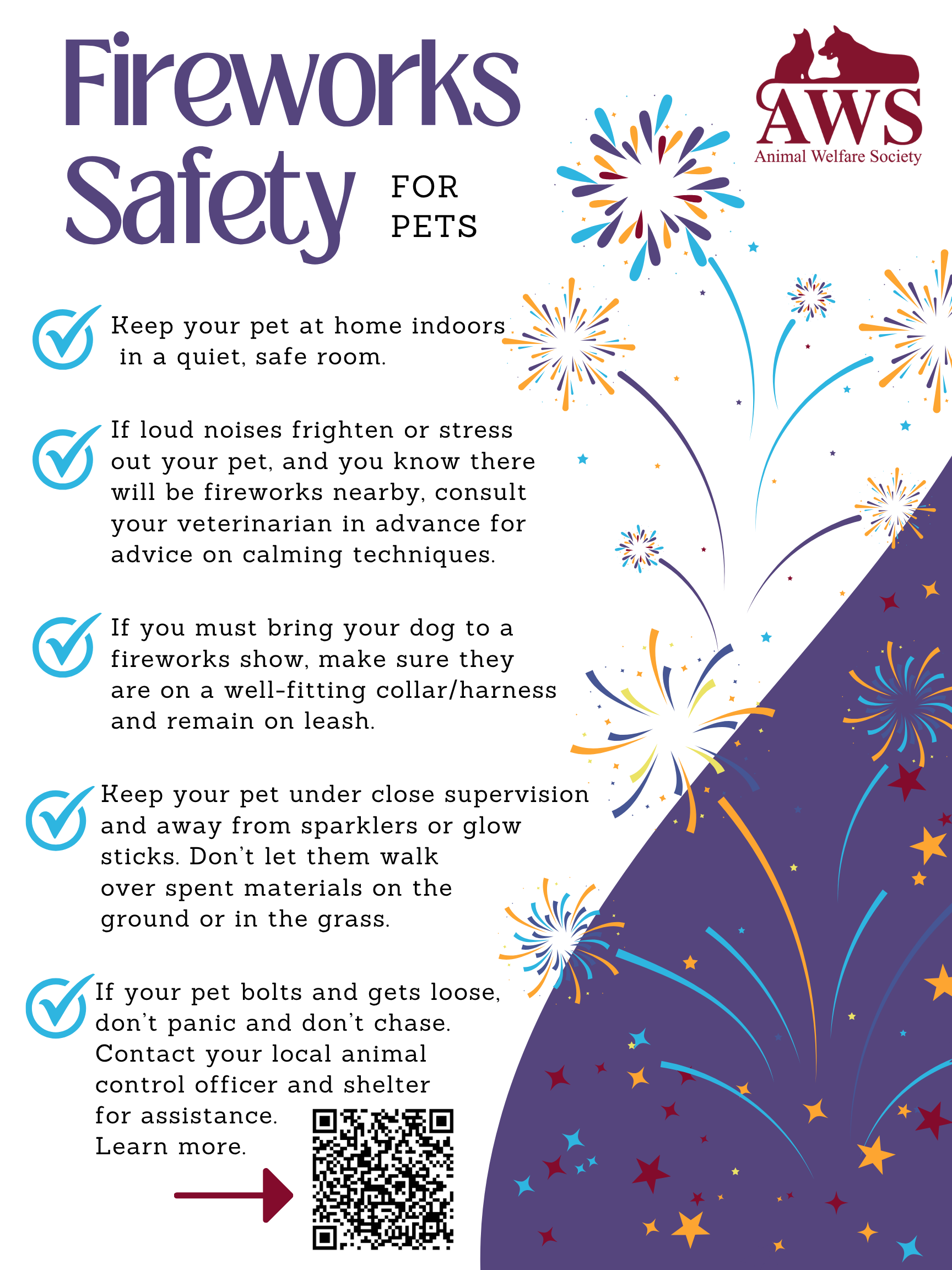 Fireworks Safety for Pets | Animal Welfare Society
